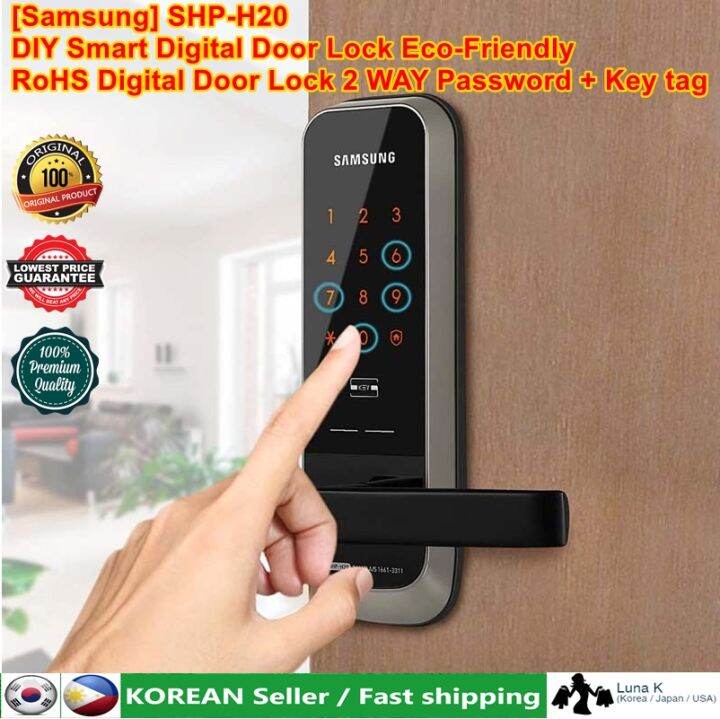 [Samsung] SHP-H20 DIY Smart Digital Door Lock Eco-Friendly Locks RoHS Digital Door Lock 2 WAY ...
