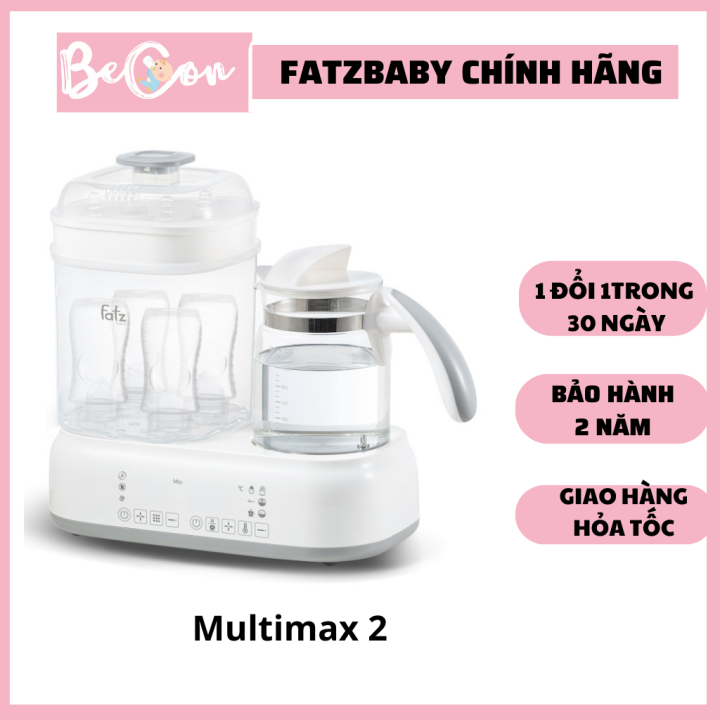 Máy đun nước, hâm sữa, tiệt trùng đa năng điện tử (ALL-IN-ONE) Fatzbaby - Multimax 2 - FB9013SL ...