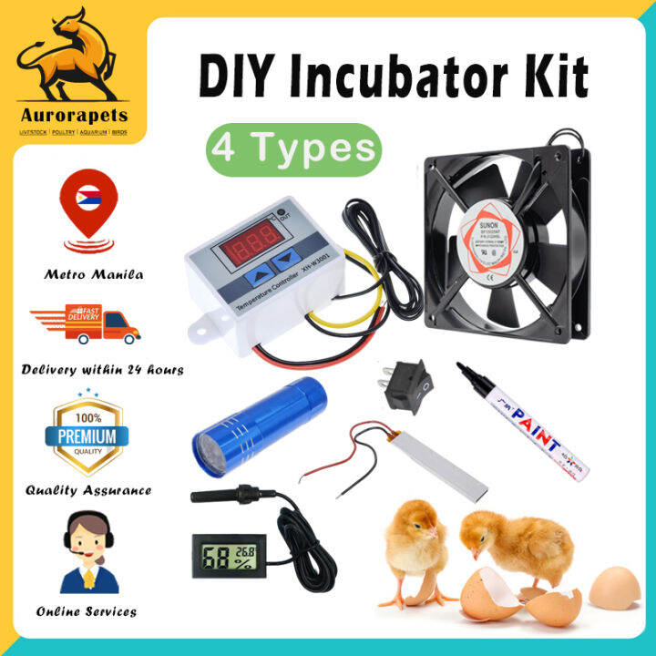 cod DIY Incubator Complete Set/XH-W3001 Thermostat Controller/12cm ...