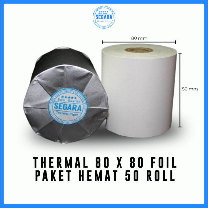 Kertas Kasir / Kertas Thermal Kasir / Kertas Resi Thermal 80mm x 80mm ...