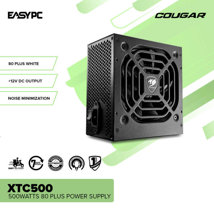 EasyPC | Cougar XTC500 500watts / XTC600 600watts 80 Plus Power Supply ...