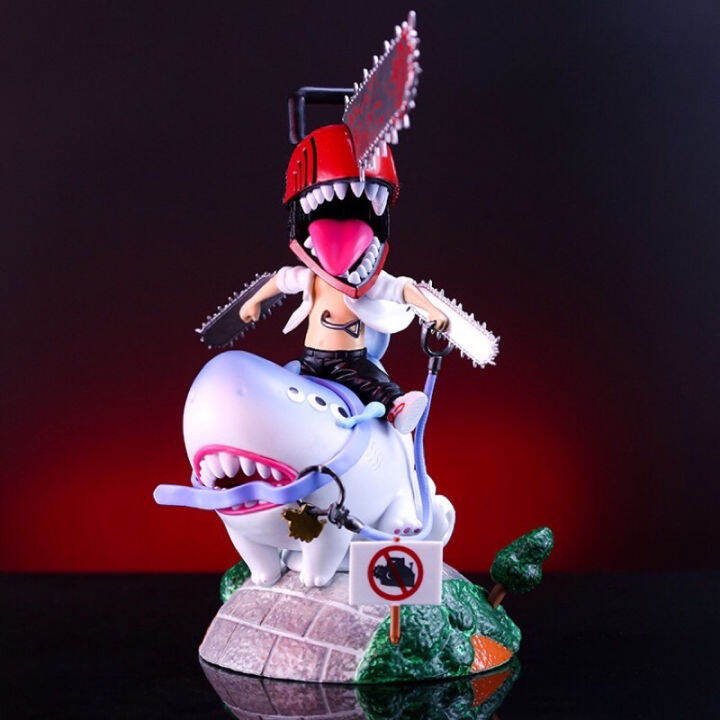 DENJI ขี่ฉลาม Chainsaw Man Riding Shark PVC Figures 26 cm (with Box ...