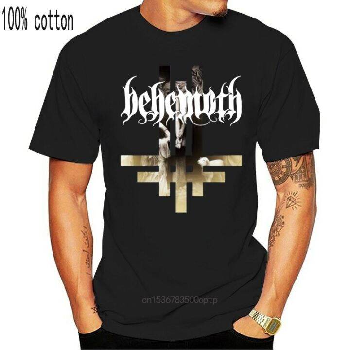 New Behemoth Heavy Bloody Death Metal Logo Symbol T-Shirt Black-Navy ...