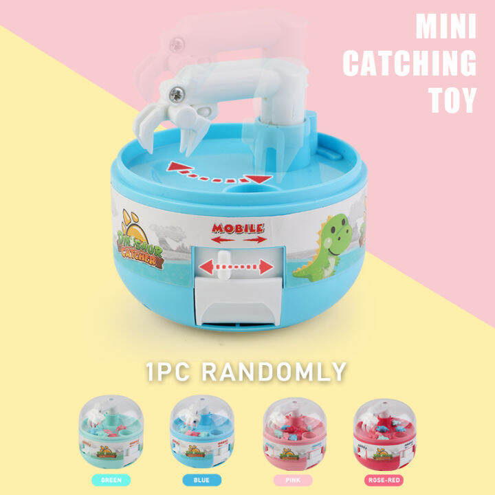 【cw】Capsule Toy Mini Claw Machine Catch Dinosaur Game Cute Catcher ...