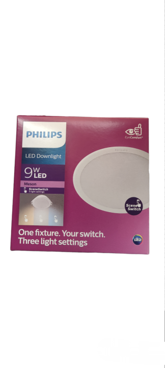 9W LED Downlight 220V Tri Color Scene Switch Meson ( Philips) | Lazada PH