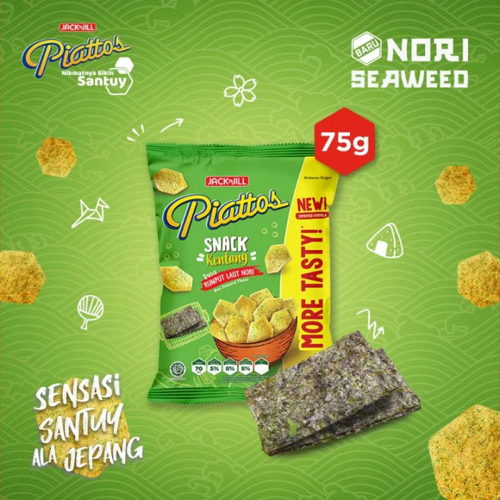 Piattos Rasa Rumput Laut Nori 70 gram | Lazada Indonesia