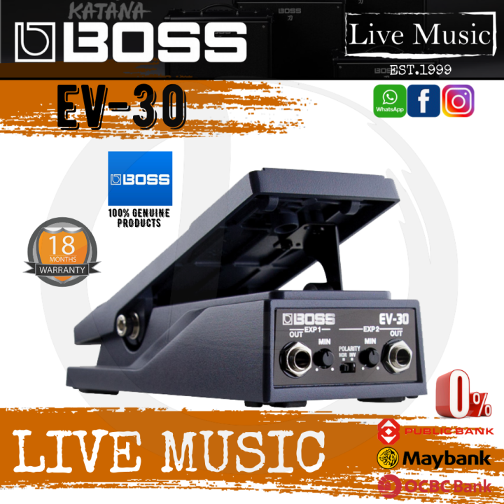 Boss EV-30 Dual Expression Pedal (EV30) | Lazada