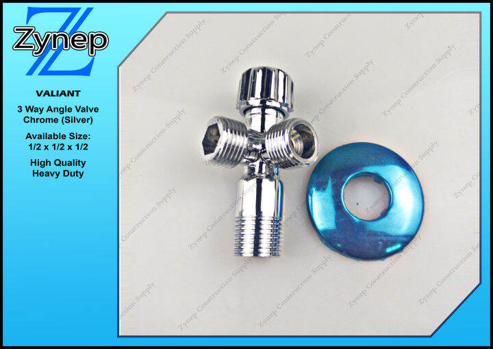 K-487 3 WAY VALIANT ANGLE VALVE SILVER | Lazada PH
