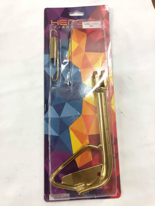 HENG Side Stand for AEROX size #14 color Gold | Lazada PH