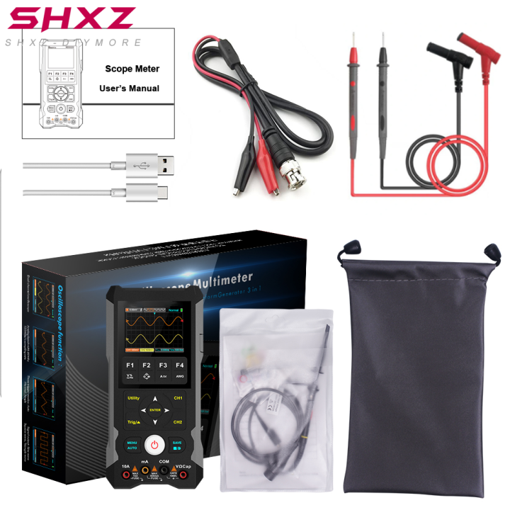 SHXZ diymore Handheld Oscilloscope Waveform Generator Multimeter 3 in 1 ...