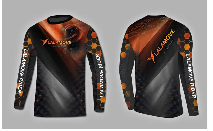 Lalamove Long Sleeves Design1 Full Sublimation Dri-fit Uniform ( High ...