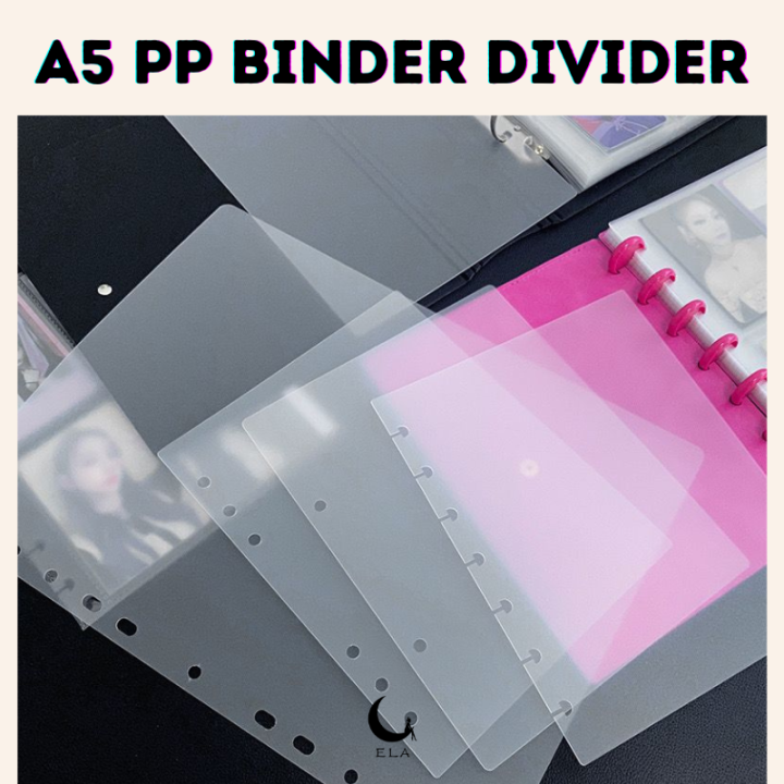 A5 PP Binder Divider (1 PIECE) | Lazada PH
