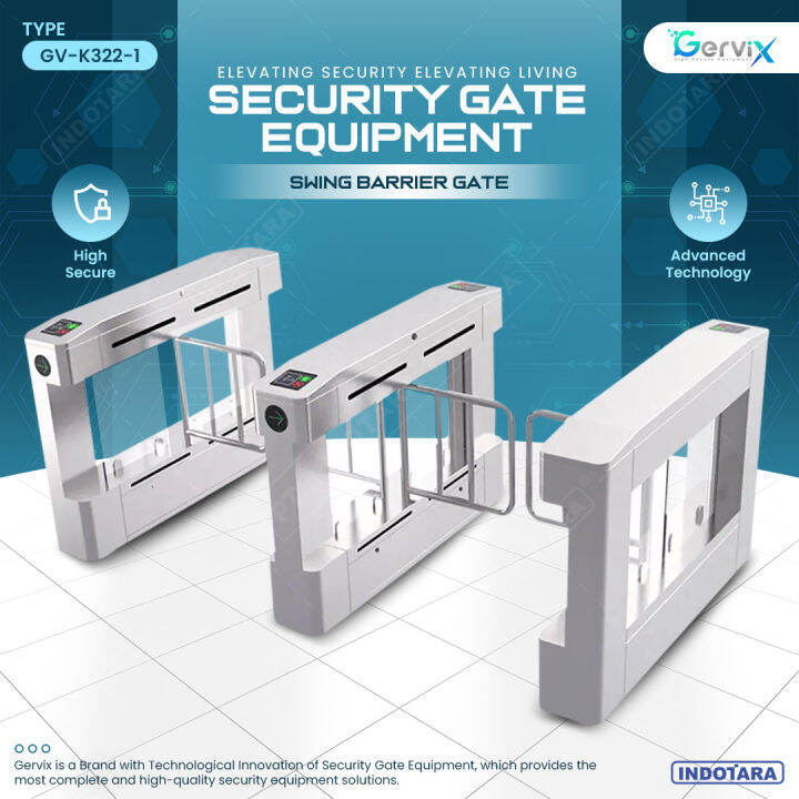 Swing Gate 2 Jalur - Swing Barrier Gate Gervix GV-K322 | Lazada Indonesia