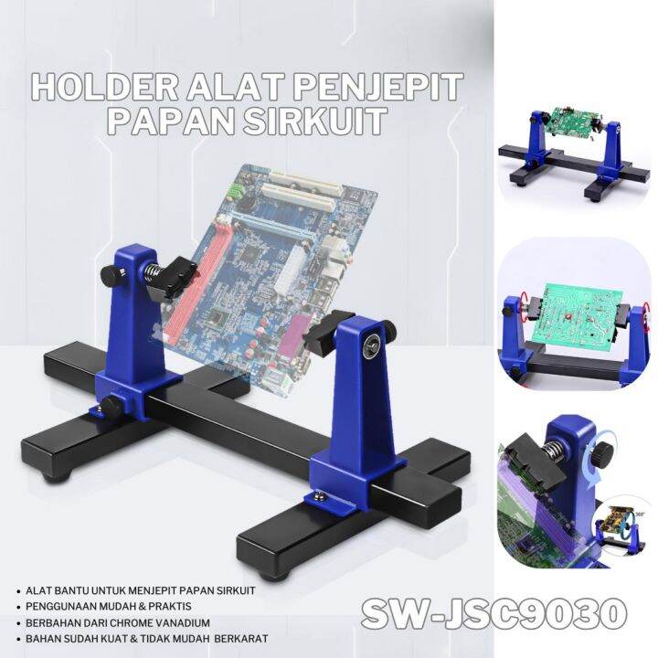 [COD] Adjustable Soldering Clamp Holder Penjepit Sn-390 Pcb Holder Soldering Clamp Holder 360 ...