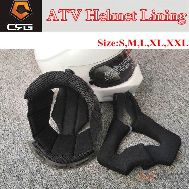 ☃ Removable Washable ATV 1-8 Series Motorcycle Helmet Padding Inner ...