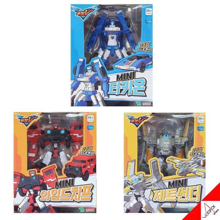 TOBOT in MINI Jet Thunder Wild CHIEF Tachyon Transformer Robot MINI ...