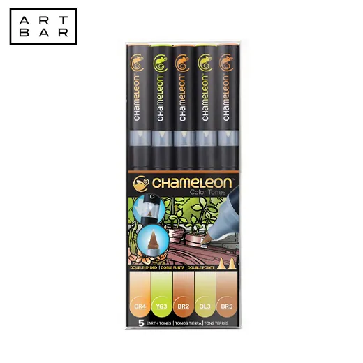 Chameleon Graphic Marker Set Ct0503 Earth Tones 5 Colors - Art Bar PH ...