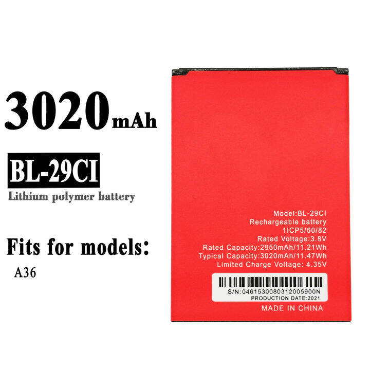 Itel A36 Battery BL-29CI Battery Lithium polymer battery | Lazada PH