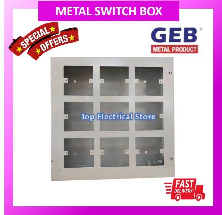 GEB SWITCHES METAL BOX 9S ELECTRICAL CLAD BOARD KOTAK SUIS ELEKTRIK ...