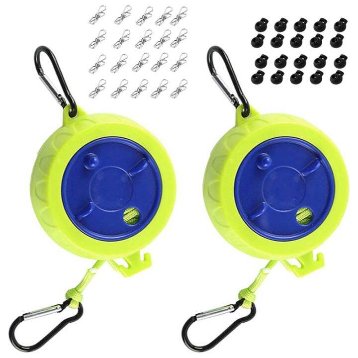 Retractable Clothes Line Adjustable Camping Washing Line 10 Metre for ...