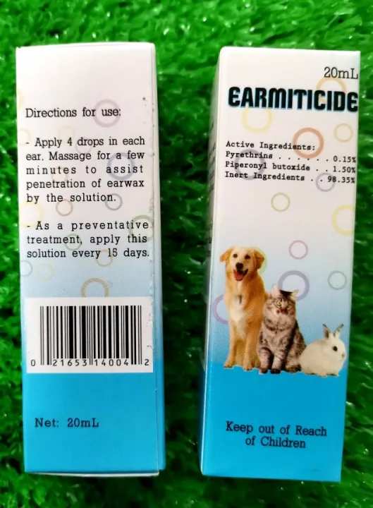 Earmiticide Ear Drops for Pets Dog Cat Rabbit (20ml) | Lazada PH