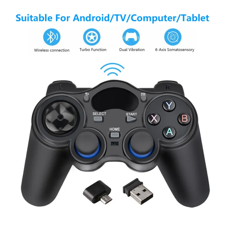 24ghz Wireless Game Controller Joystick Gamepad With Usb Receiver For Ps3 Android Box Raspberry 0771