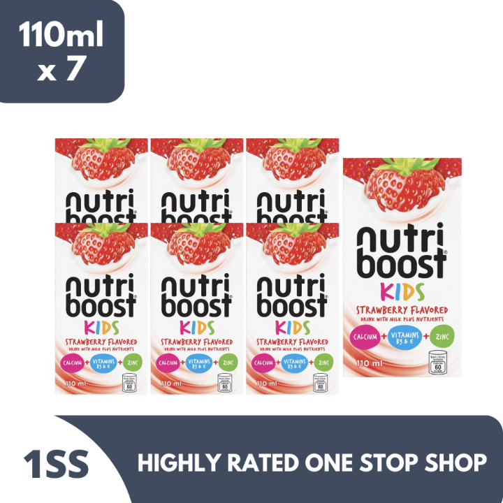 Nutri Boost Kids Strawberry Drink 110ml x 7 | Lazada PH