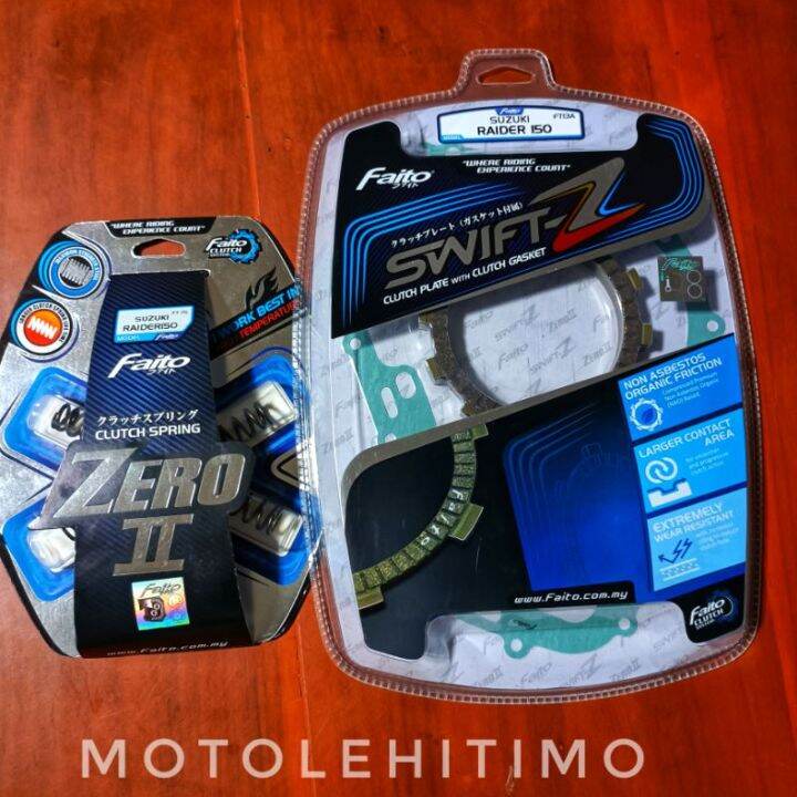 FAITO CLUTCH LINING WITH SPRING RAIDER150 CARB AND RAIDER150 FI HB ...