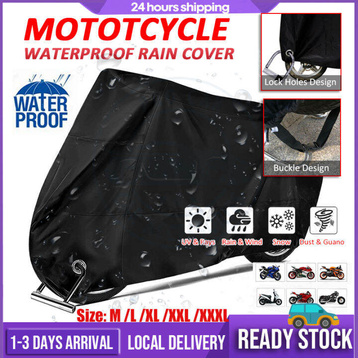 Motorcycle Cover Rain Cover Motor Motorbike Cover Waterproof Selimut ...