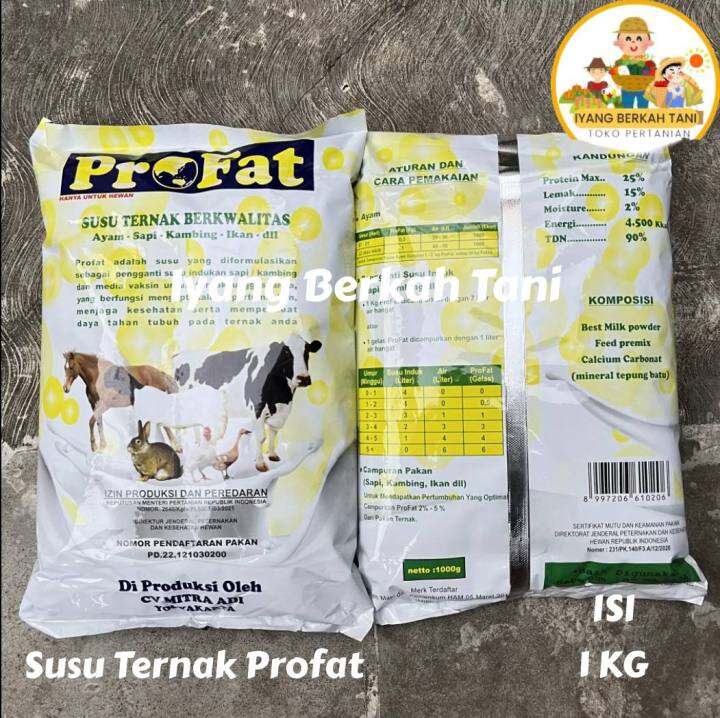 Profat Susu Pengganti Induk Hewan Ternak 1 KG susu hewan | Lazada Indonesia