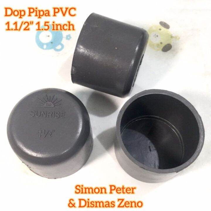 Dop Cap Pipa PVC D 1 1/2” 1.5 inch untuk Hidroponik dan Aquaponik ...