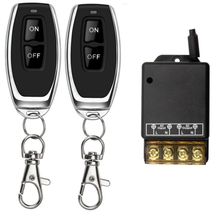 433MHz 220V Water Pump Remote Control Switch 1Ch 30A Receiver Module ON ...