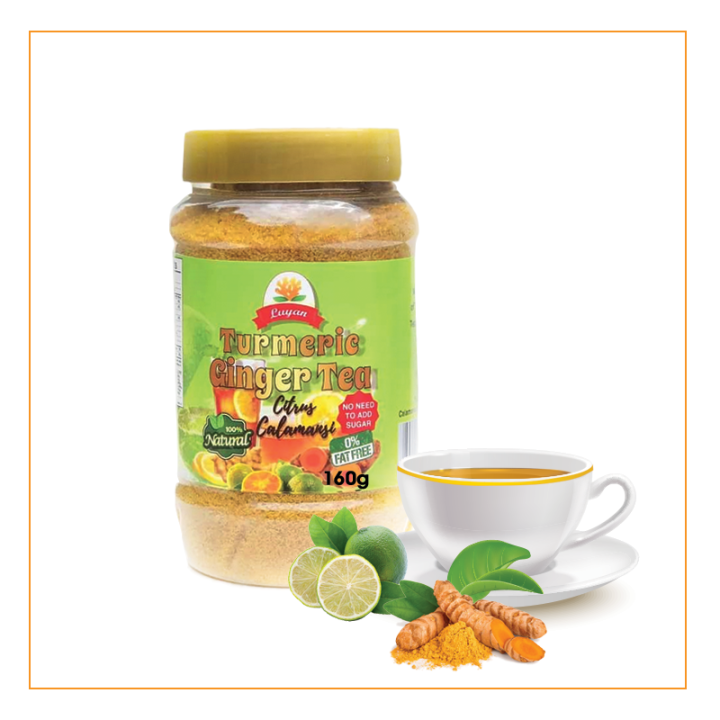 Luyan Instant Turmeric Ginger Tea Citrus Calamansi 360g Natural Immune ...