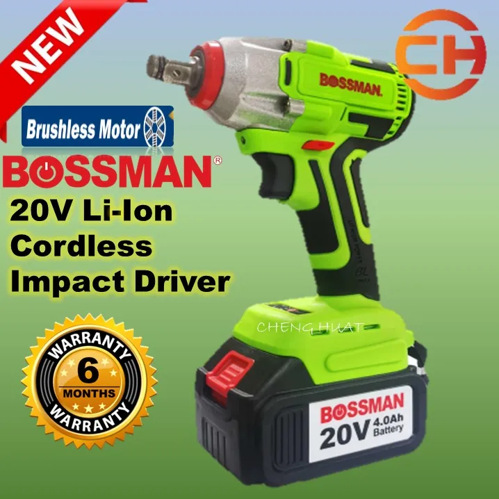 BOSSMAN 20V LI - ION CORDLESS IMPAST DRIVER ( BIW - 919 ) | Lazada