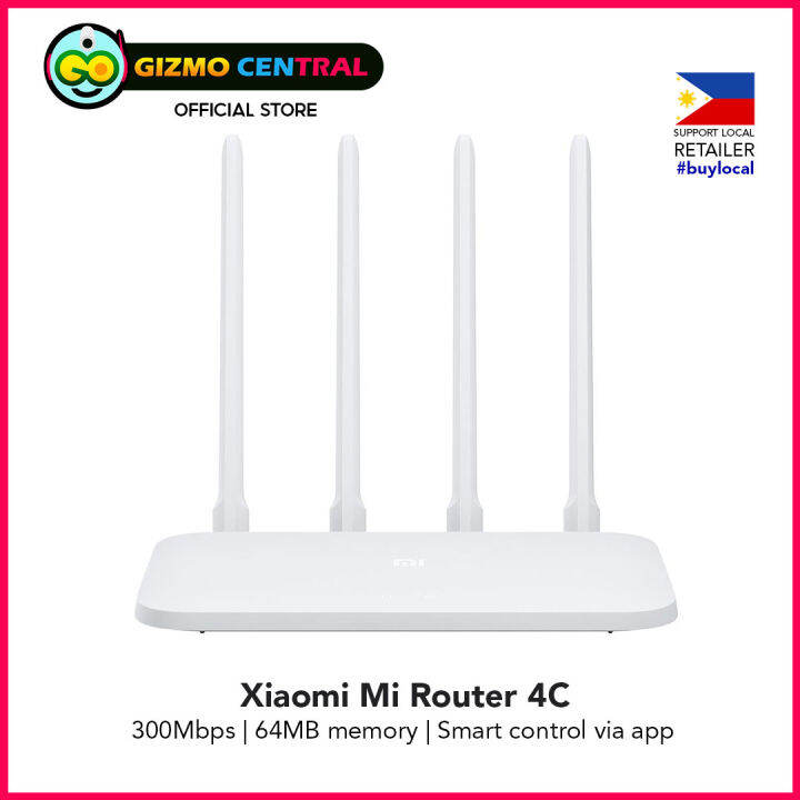 Xiaomi Mi Router 4C 300Mbps | 64MB memory | Smart control via app | 4 ...