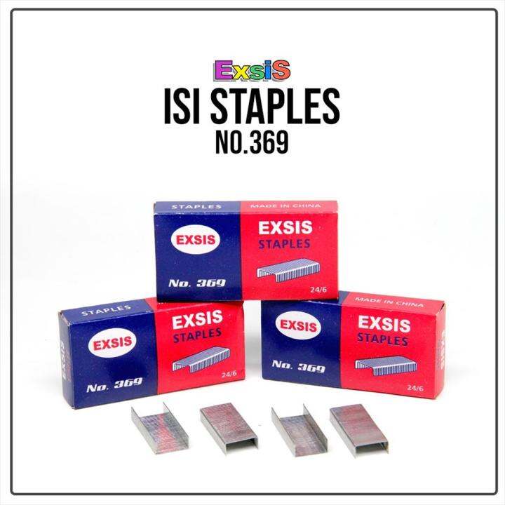 1 pak Isi Staples EXSIS BESAR NO.369 / Isi Staples EXSIS BESAR | Lazada Indonesia