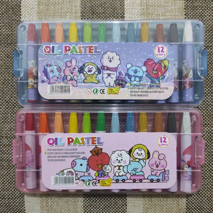 Krayon 12 warna / Crayons / Oil Pastel 12 colours - Crayon 12 Warna ...