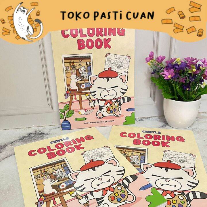 buku gambar sampul kucing isi 25 lembar untuk kreatifitas anak mewarnai ...