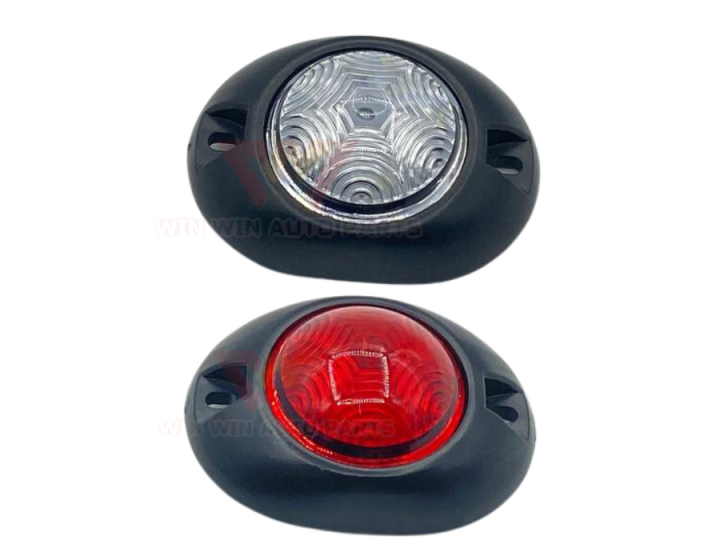 12-24V Lampu Tepi SD-4004 , 2 INCH Round Truck Side Marker Indicators ...