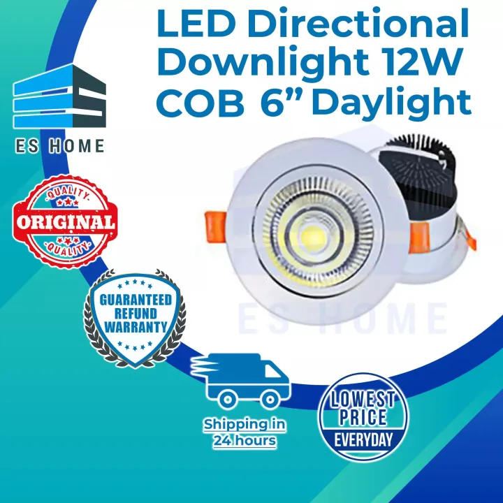 [CLEARANCE SALE] Brightex 12 Watts 6" Daylight COB Type LED Directional ...