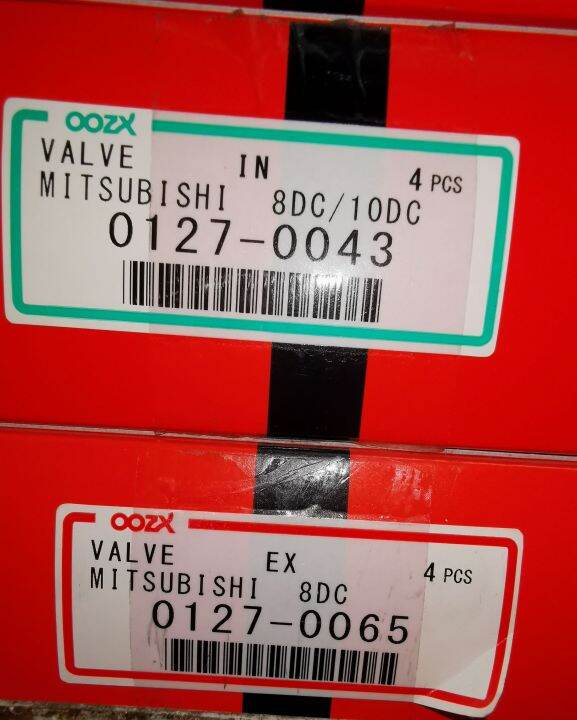 FUJI Engine Valve IN & EX For MITSUBISHI 8DC9 / 8DC81 / 8DC8 (0127-0043 ...
