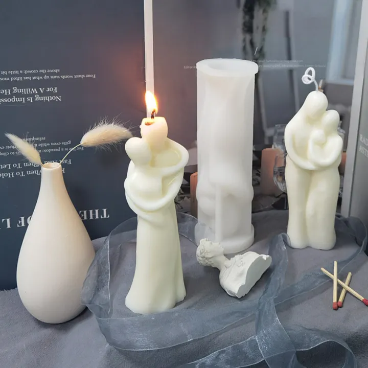 3D Abstract Human Body Candle Mold Silicone For Candle Making Aroma Soy ...