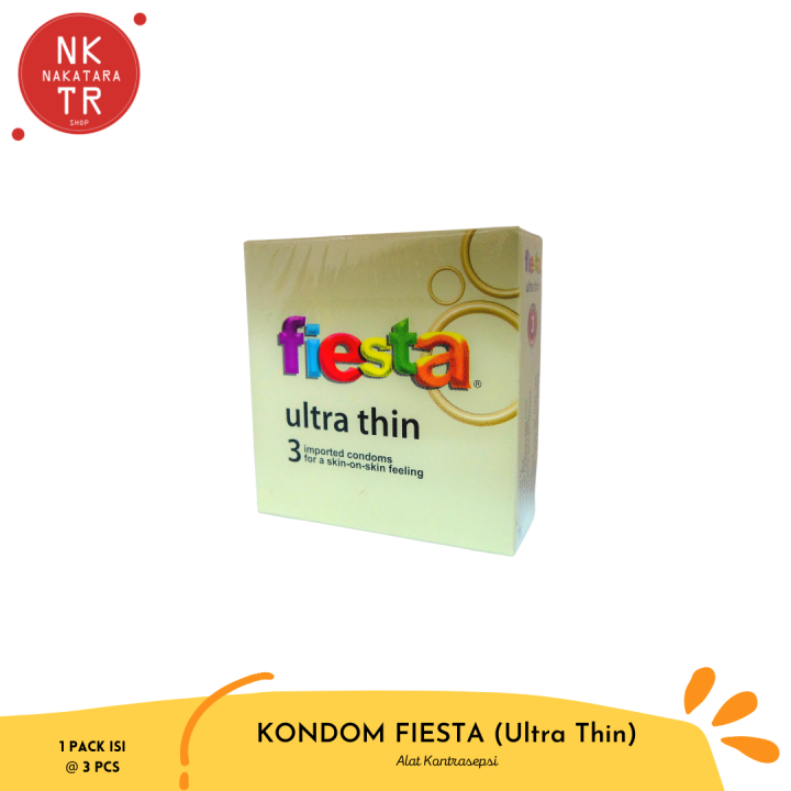 KONDOM FIESTA ISI 3 - ULTRA THIN | Lazada Indonesia