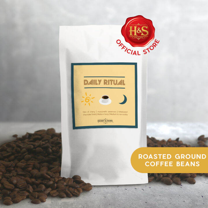 Henry and Sons' Daily Ritual Roasted Coffee Beans (500g) - Blend of ...