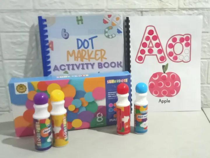 SUPERDOTS for Kids 8 Colors Big Dot Marker Kids Coloring Activity with ...