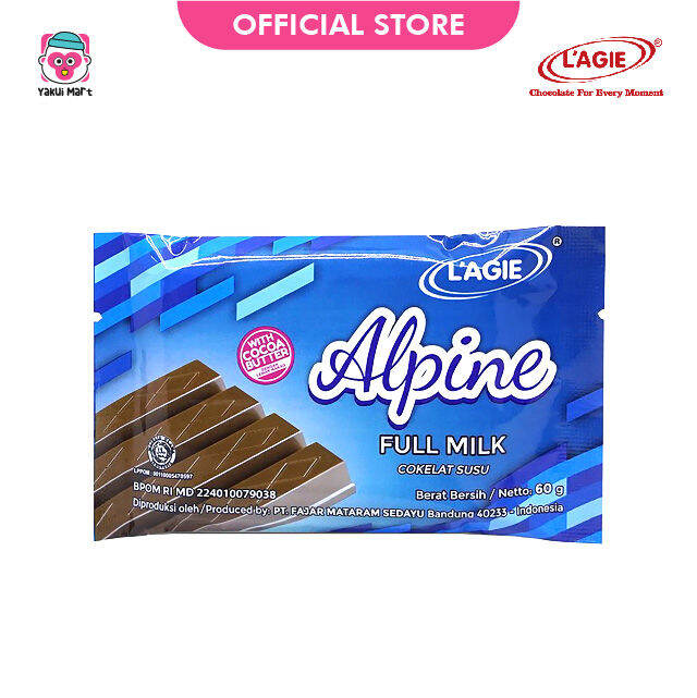L'agie Alpine full milk / bitter sweet 60 gram coklat | Lazada Indonesia