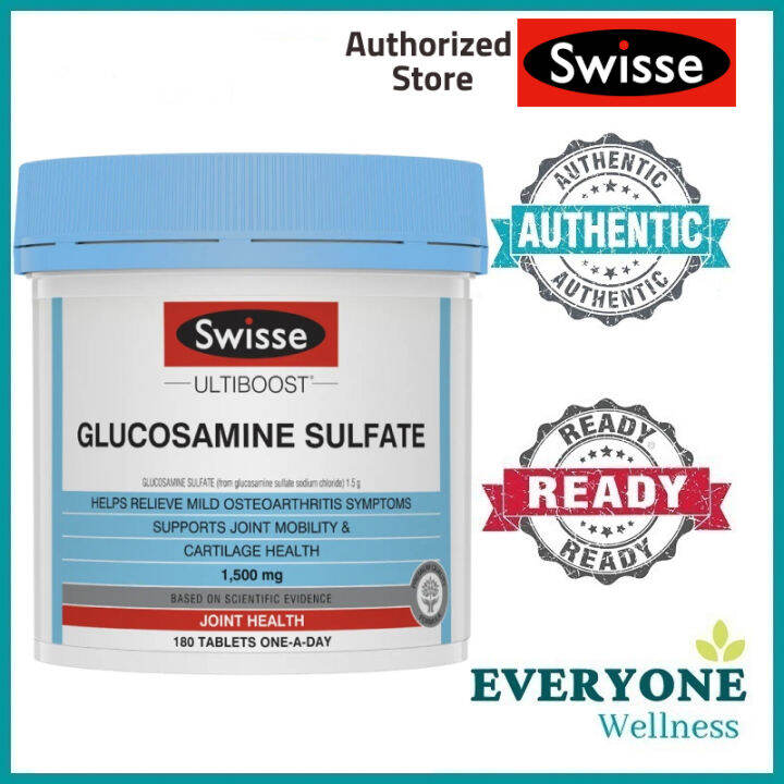 [Local Delivery] Swisse Glucosamine Sulfate 1,500 mg, 180 / 210 Tablets (Joint, Cartilage ...
