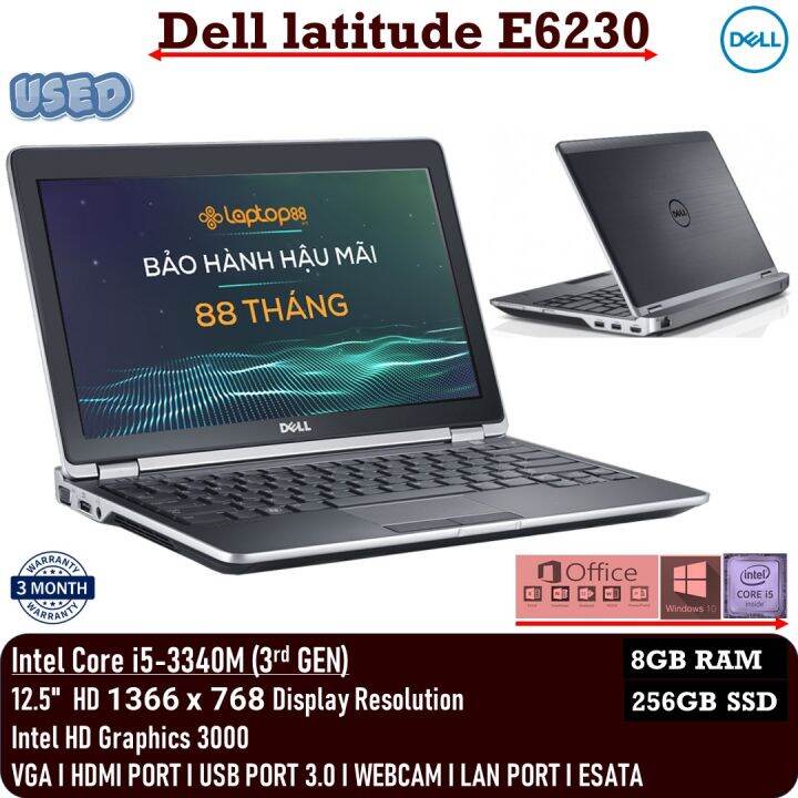 dell latitude E6230 core i5 (3rdGen) 8GBRAM/128GBSSD 2.30GHz window 10 ...