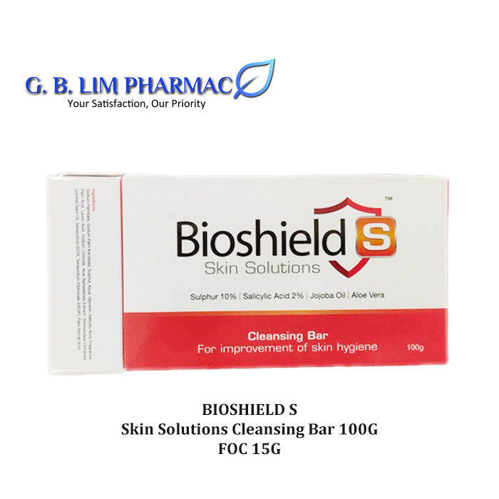 BIOSHIELD S 10% SULPHUR SOAP 100G (FOC 15G SOAP) (EXP: 30-11-2024) | Lazada