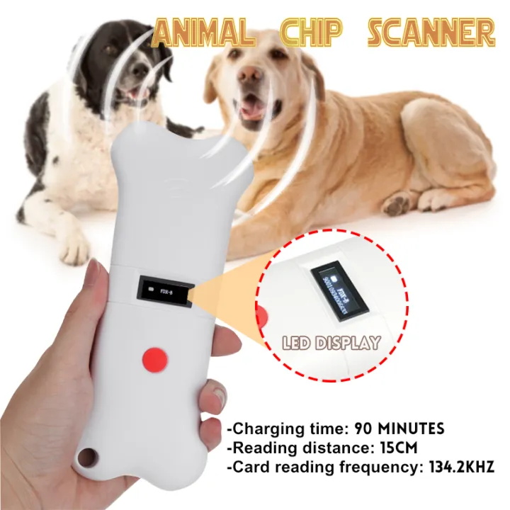 Portable Handheld Animal Chip Reader High Sensitivity Pet Dog Cat ...